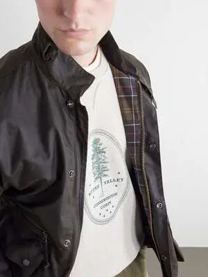 WYTHE Conservation Corps Printed Organic Cotton-fleece Sweatshirt