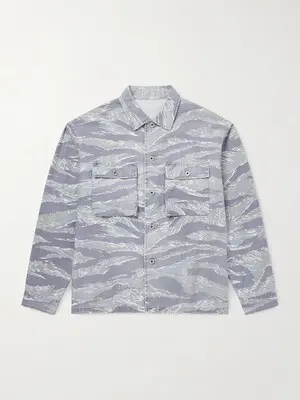 A.PRESSE Printed Cotton Jacket - Gray