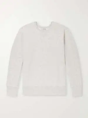 WYTHE Organic Cotton-fleece Sweatshirt - Gray