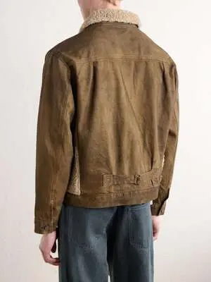 Ralph Lauren Fleece-trimmed Denim Jacket