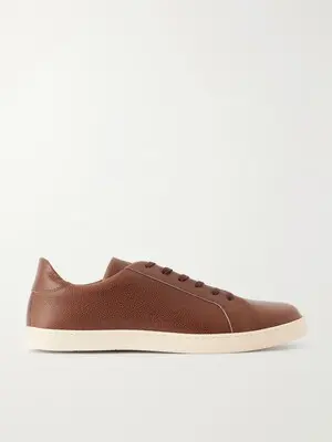 George Cleverley Jack Iii Full-grain Leather Sneakers - Brown