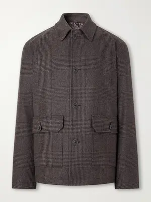 Herno Padded Wool-blend Tweed Overshirt