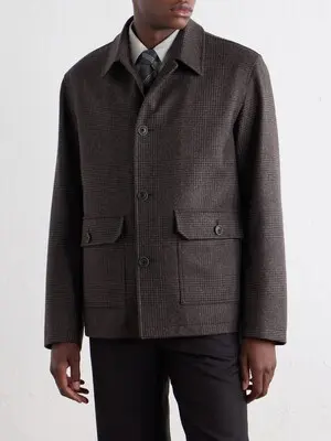 Herno Padded Wool-blend Tweed Overshirt