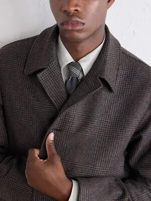 Herno Padded Wool-blend Tweed Overshirt