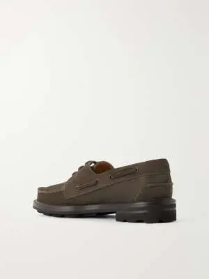Brioni Suede Boat Shoes