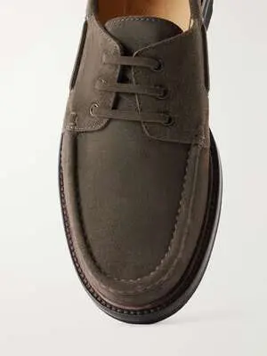 Brioni Suede Boat Shoes