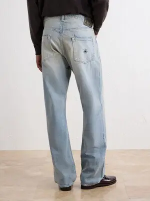 FULLCOUNT Straight-leg Distressed Jeans