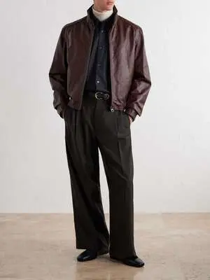 LEMAIRE Leather Jacket - Brick