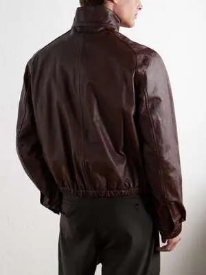 LEMAIRE Leather Jacket - Brick