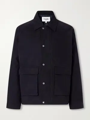 CORRIDOR Waxed Cotton-blend Canvas Jacket - Black