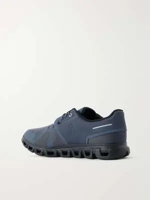 On Cloud 6 Rubber-trimmed Stretch-knit Sneakers