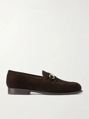 MORJAS The Horsebit Suede Loafers