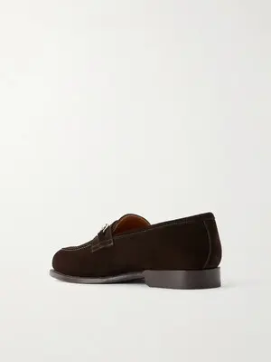 MORJAS The Horsebit Suede Loafers