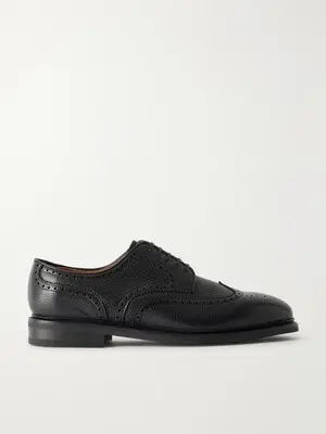 MORJAS The Derby Full-grain Leather Brogues - Black