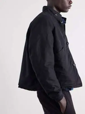 A.PRESSE Paneled Cotton-canvas Jacket