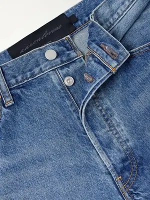 AARON LEVINE 90's Straight-leg Washed Jeans