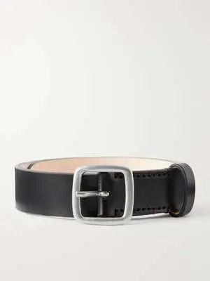 DEHANCHE Baptiste 2.5cm Leather Belt - Black