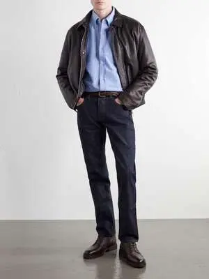 WYTHE Button-down Collar Cotton Oxford Shirt