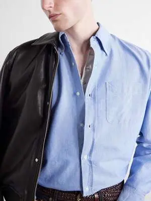 WYTHE Button-down Collar Cotton Oxford Shirt