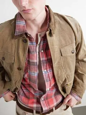 WYTHE Checked Cotton-flannel Western Shirt