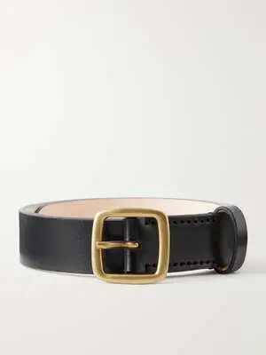 DEHANCHE Baptiste 2.5cm Leather Belt - Black