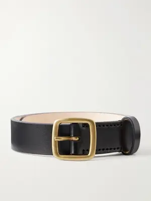 DEHANCHE Baptiste 2.5cm Leather Belt - Black