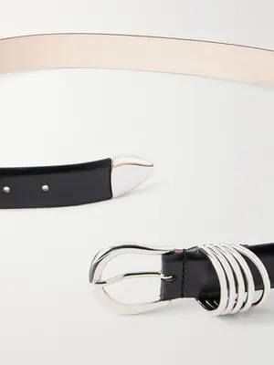 DEHANCHE Hollyhock 3cm Leather Belt - Black