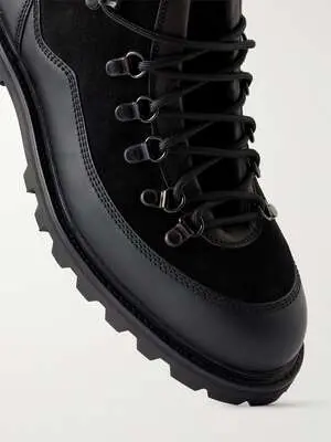 MORJAS Leather-trimmed Suede Hiking Boots