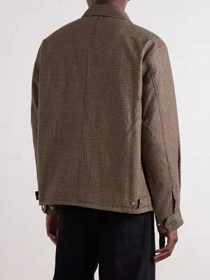 CORRIDOR Dekalb Houndstooth Wool-twill Jacket - Brown