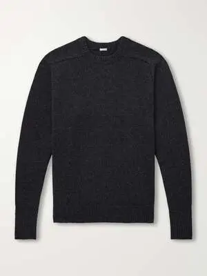 A.PRESSE Paneled Wool Sweater - Charcoal