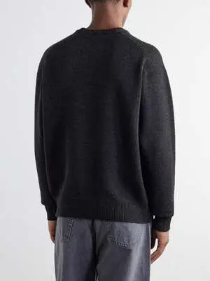 A.PRESSE Paneled Wool Sweater