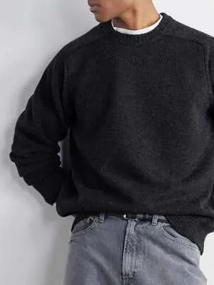 A.PRESSE Paneled Wool Sweater