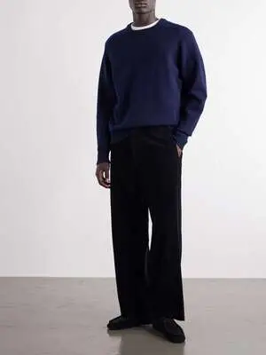 A.PRESSE Paneled Wool Sweater