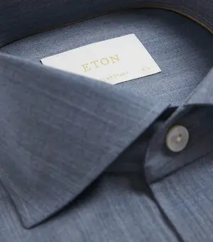 Eton Merino Wool Houndstooth Shirt