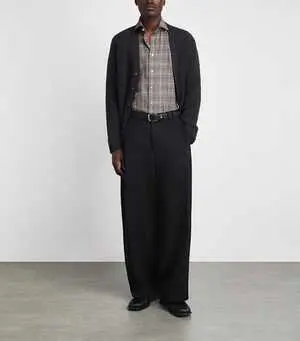 Eton Cotton-silk-cashmere Check Shirt