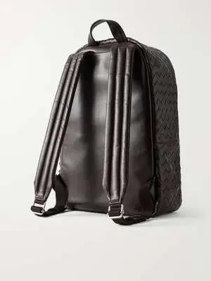 Bottega Veneta Avenue Medium Intrecciato Leather Backpack