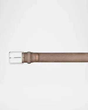 Santoni Apos;s Burnished Suede Belt