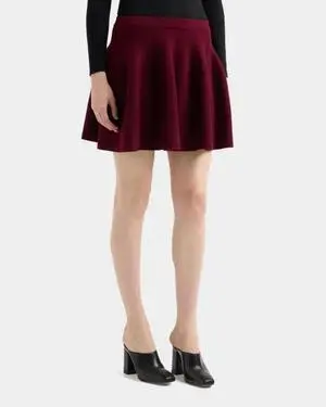 LISA YANG Wren Cashmere Mini Skirt - Deep Plum