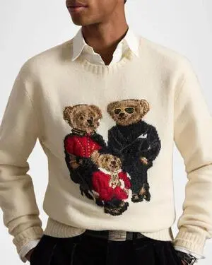 Polo Ralph Lauren Apos;s Polo Bears Crewneck Sweater