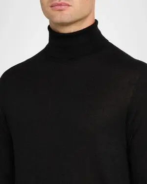 Neiman Marcus Apos;s Cashmere Turtleneck Sweater - Black