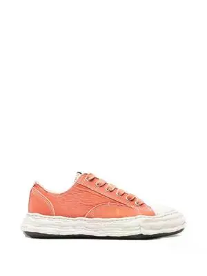 Mihara Yasuhiro Peterson23 Og Sole Bleached Canvas Low-top Sneakers - Orange