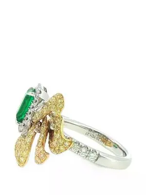 HYT JEWELRY Emerald And Diamond Ring