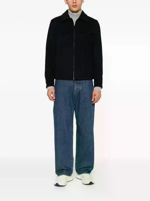 MANUEL RITZ Zip-up Wool-blend Jacket