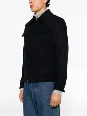 MANUEL RITZ Zip-up Wool-blend Jacket