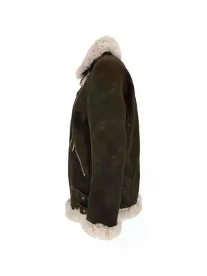 DROWS Faux-fur Trim Biker Jacket