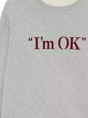Undercover Slogan-print Crew-neck Sweater