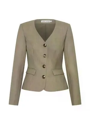 Anna Quan Alvar V-neck Jacket - Neutrals