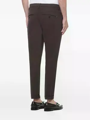 DONDUP Logo-plaque Turn-up Trousers