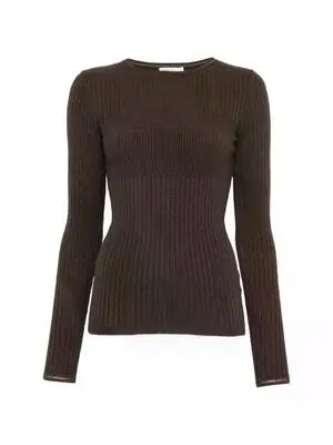 Patrizia Pepe Rib-knit Slim-fit Sweater