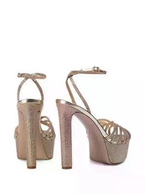 LE SILLA Embrace Crystal-embellished Platform Sandals